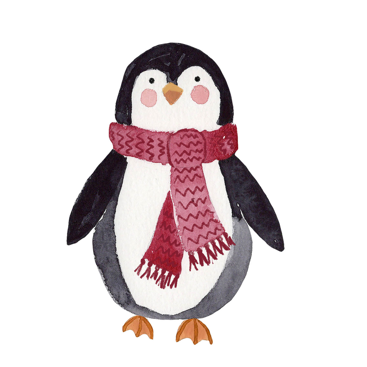 Penguin - Red Scarf - DTF Transfer/Iron On or Heat Press – Wolf ...