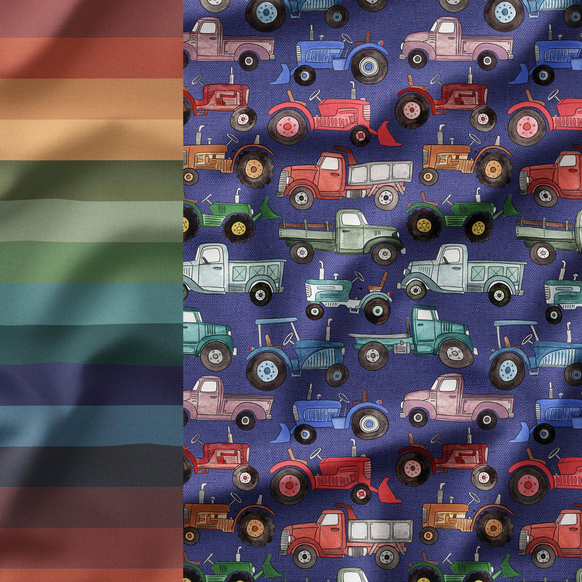 Wolf And Rabbit Fabric
