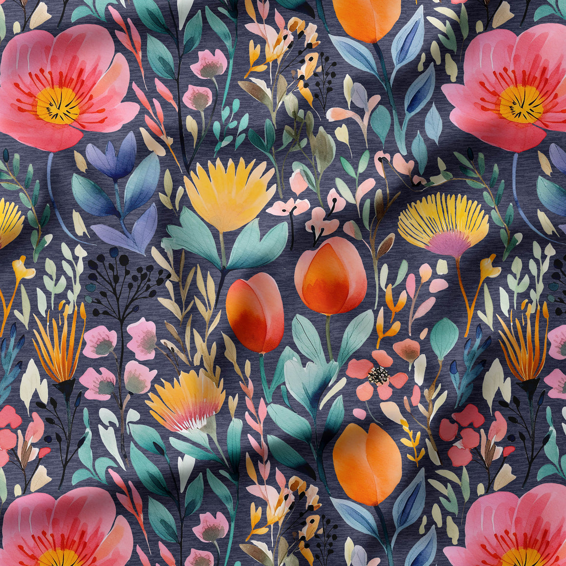 Wolf And Rabbit Fabric