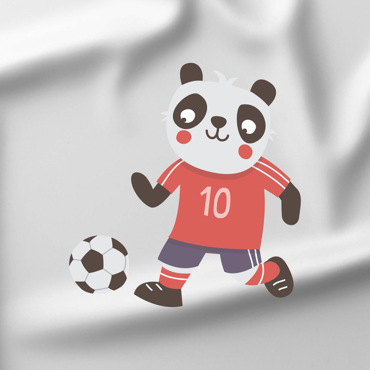Soccer Panda - DTF Transfer/Iron On or Heat Press – Wolf & Rabbit Fabrics
